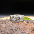 Sterling Silver Tree Bark Ring for Women or Men - Tree Jewelry